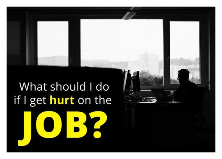 What Should I Do if I Get Hurt on the Job: An Infographic Guide